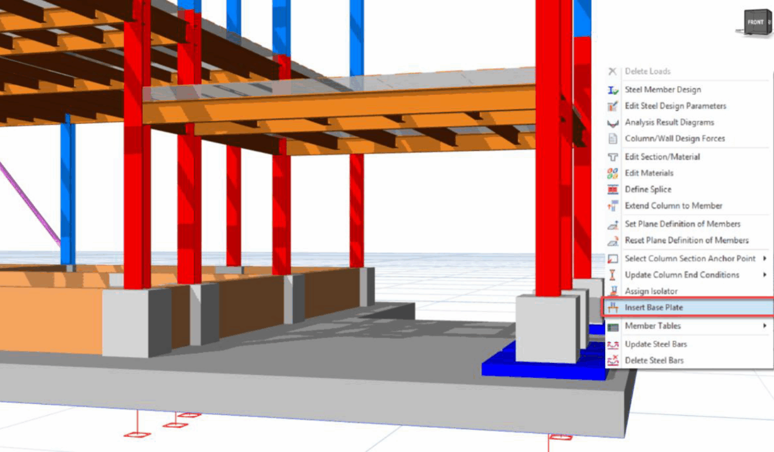 Steel Base Plate Connections